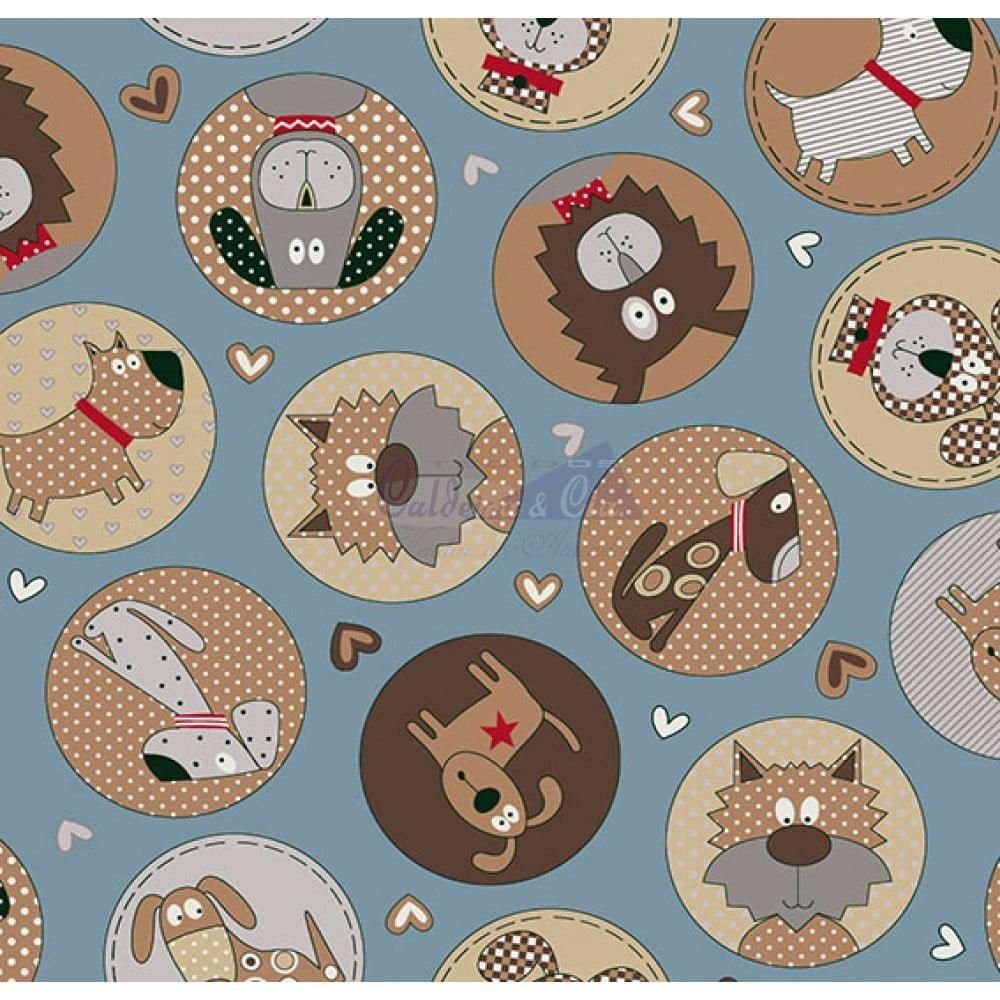 Tecido Tricoline Cut Dog Jeans