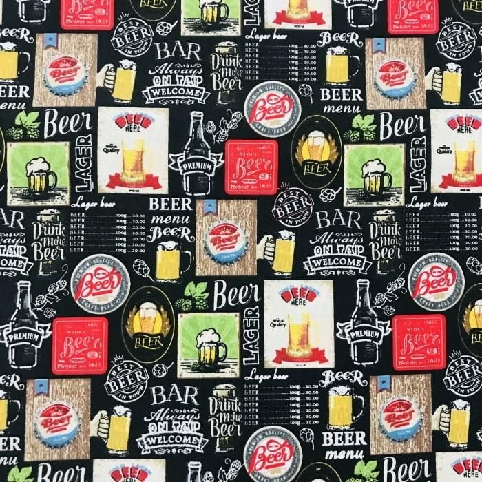 Tecido Tricoline Cervejaria