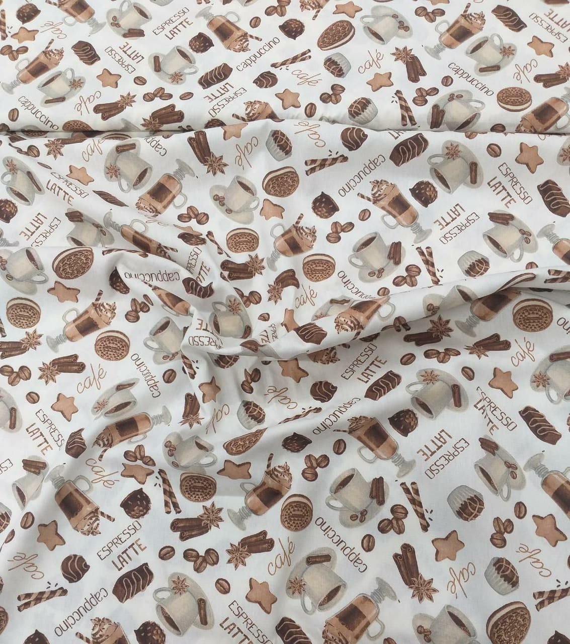 Tecido Tricoline Cappuccino