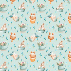 Tecido Tricoline Páscoa Ref:9050 Cor 010