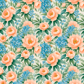 Tecido Tricoline Floral Ref:9050 Cor 192-Bazar Setti