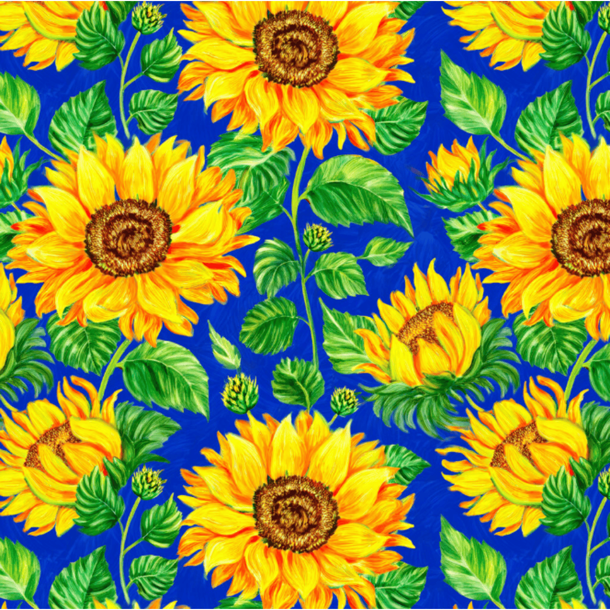 Tecido Tricoline Floral Ref:9050 Cor 268-Bazar Setti