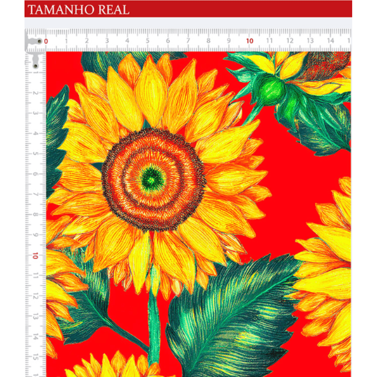 Tecido Tricoline Floral Ref:9050 Cor 269-Bazar Setti