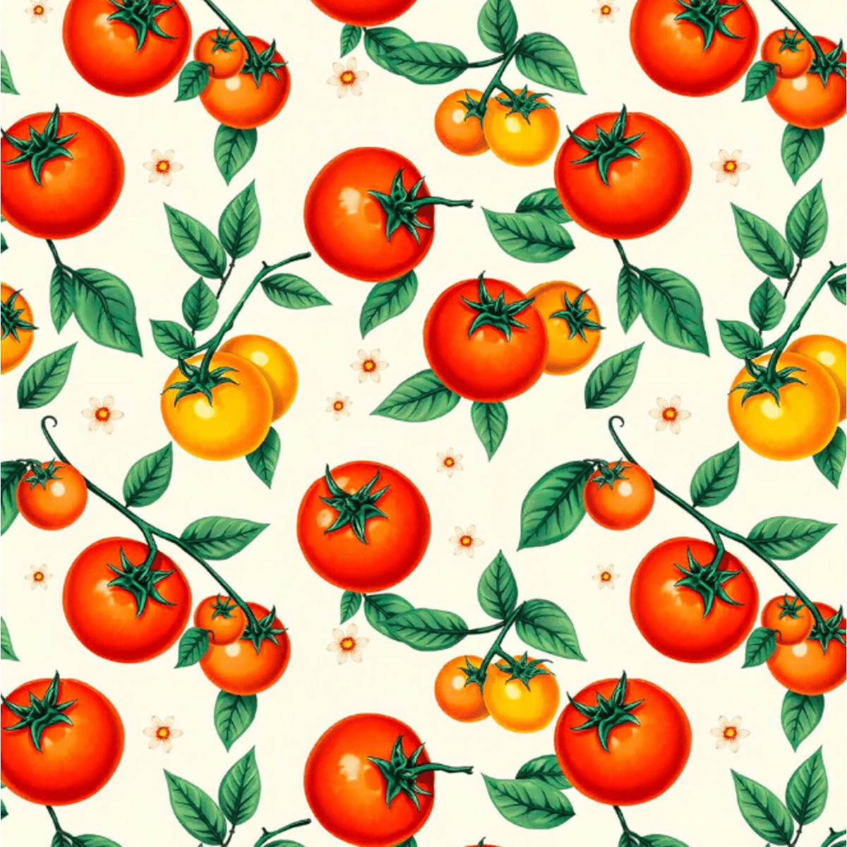 Tecido Tricoline Tomates Ref:9050 Cor 220-Bazar Setti