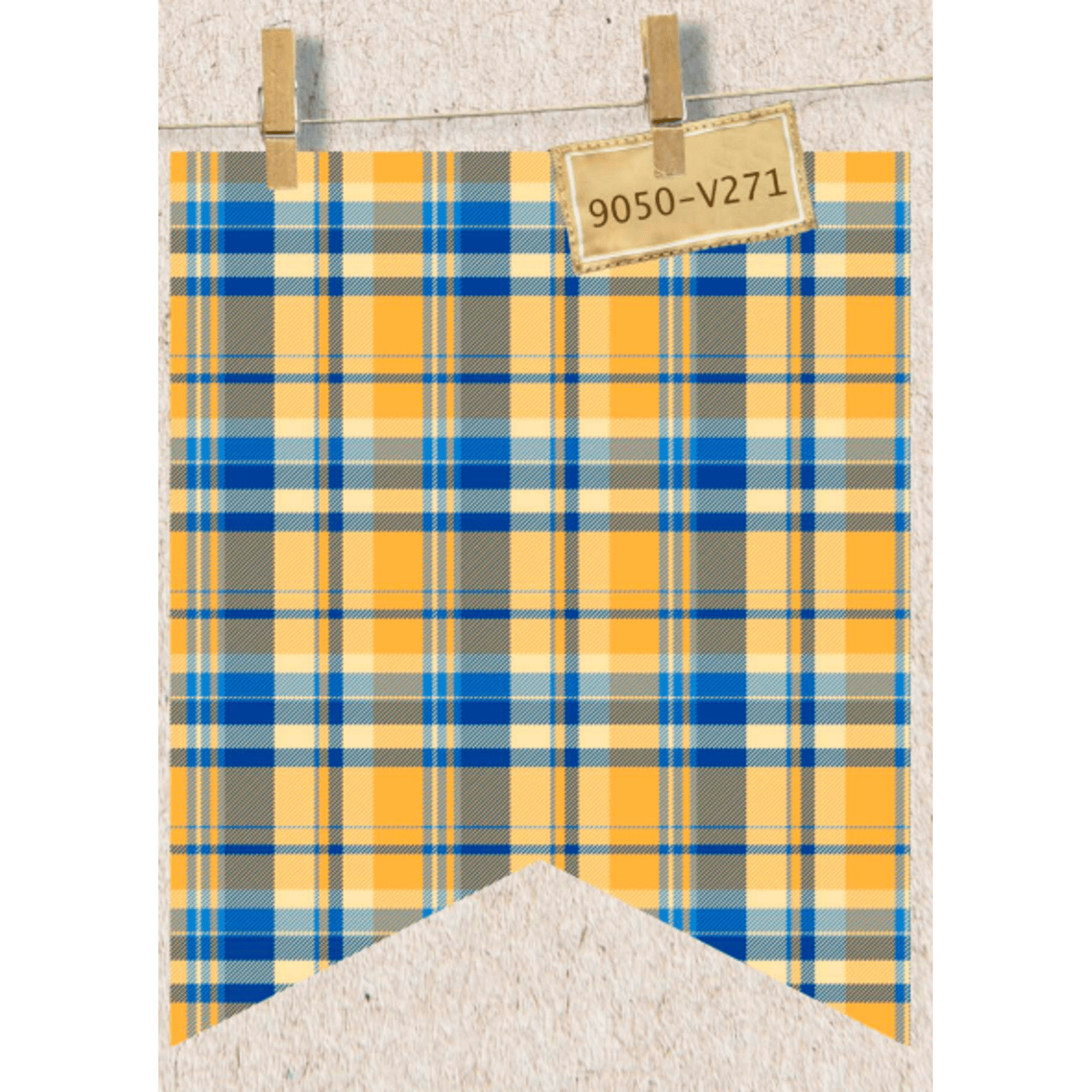 Tecido Tricoline Xadrez Ref:9050 Cor 271-Bazar Setti