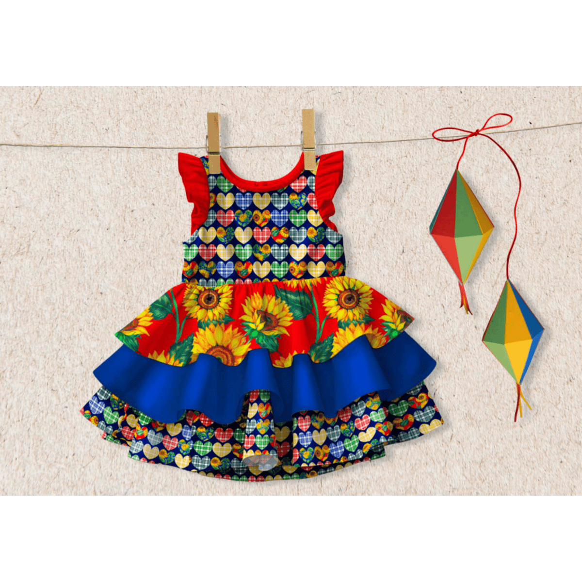 Tecido Tricoline Floral Ref:9050 Cor 269-Bazar Setti