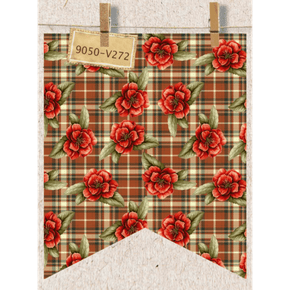 Tecido Tricoline Floral Ref:9050 Cor 272-Bazar Setti